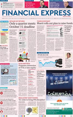 Financial Express Mumbai, Tue, 31 Oct 17