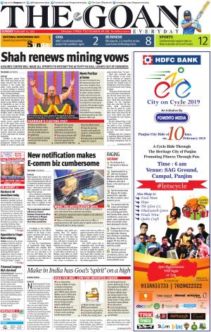 THE GOAN e-newspaper in English by The Goan