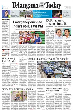 Hyderabad e-newspaper in English by Telangana Today English Daily