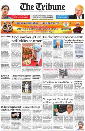 Tribune India The Tribune, Thu, 12 Sep 19