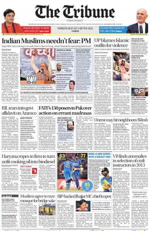 Tribune India The Tribune, Mon, 23 Dec 19