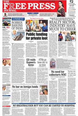 Free Press Journal Free Press - Mumbai Epaper Edition, Sat, 7 Mar 20