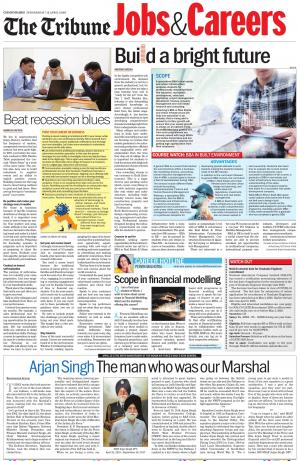 Jobs & Careers e-newspaper in English by Tribune India