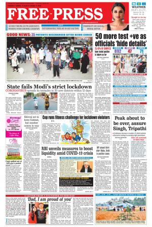Free Press Journal Free Press - Ujjain Epaper Edition, Sat, 18 Apr 20