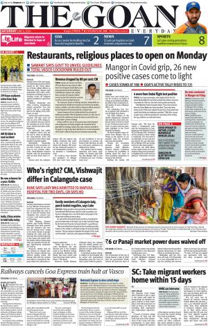 THE GOAN EVERYDAY e-newspaper in English by The Goan