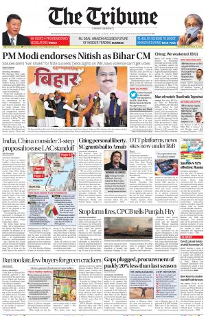 Tribune India The Tribune, Thu, 12 Nov 20