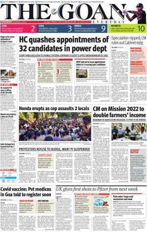 The Goan THE GOAN EVERYDAY, Thu, 3 Dec 20