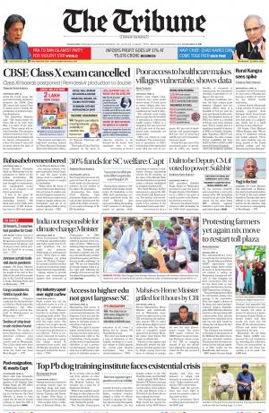 Tribune India The Tribune, Thu, 15 Apr 21