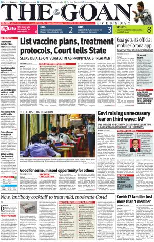 The Goan Everyday e-newspaper in English by The Goan