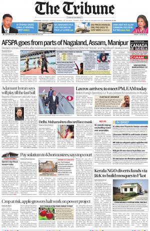 Tribune India The Tribune, Fri, 1 Apr 22