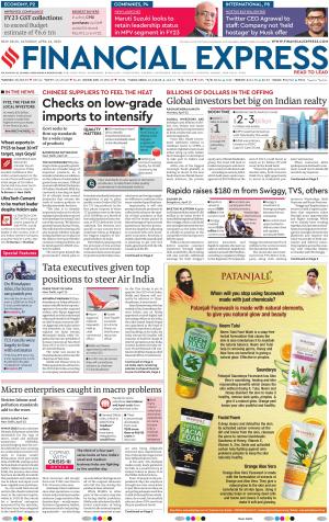 Financial Express Delhi, Sat, 16 Apr 22