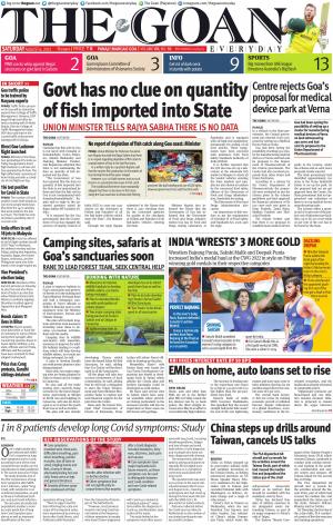 The Goan THE GOAN EVERYDAY, Sat, 6 Aug 22