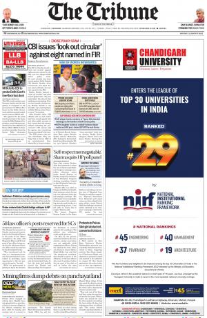Tribune India Delhi Edition, Mon, 22 Aug 22
