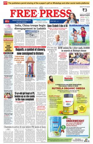 Free Press Journal Free Press - Indore Epaper Edition, Fri, 9 Sep 22
