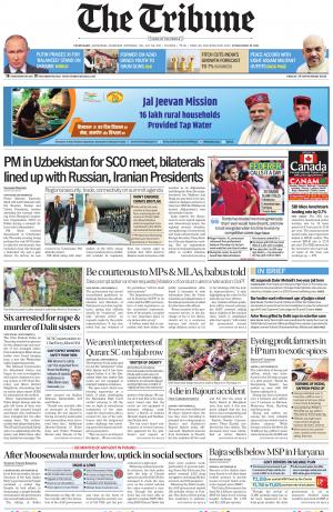 Tribune India The Tribune, Fri, 16 Sep 22