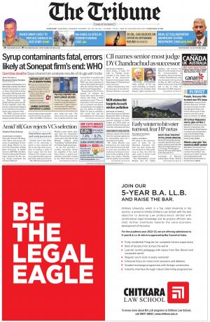 Tribune India The Tribune, Wed, 12 Oct 22