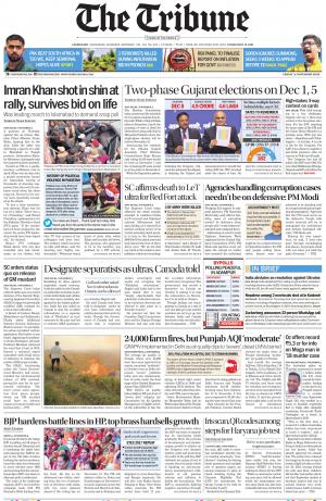 Tribune India The Tribune, Fri, 4 Nov 22