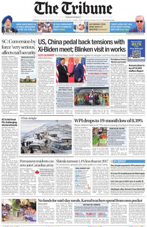 Tribune India The Tribune, Tue, 15 Nov 22
