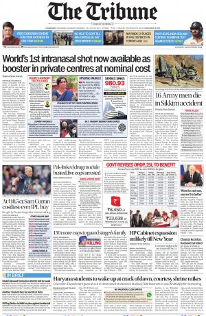 Tribune India The Tribune, Sat, 24 Dec 22