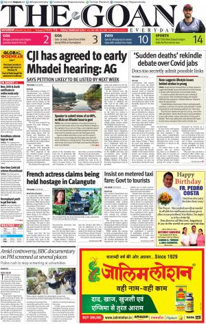 THE GOAN e-newspaper in English by The Goan