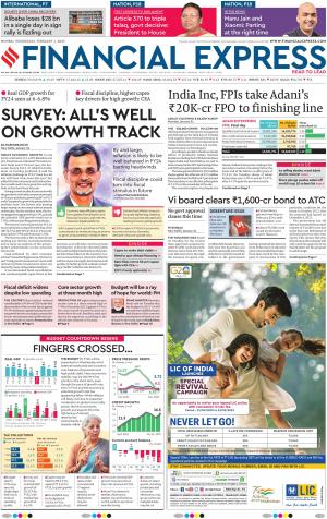Financial Express Mumbai, Wed, 1 Feb 23