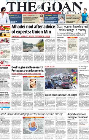 THE GOAN e-newspaper in English by The Goan