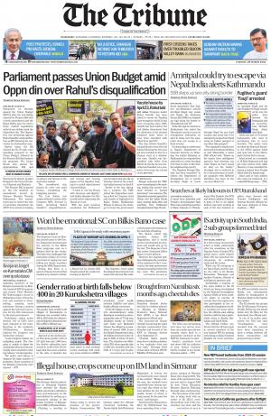 Tribune India The Tribune, Tue, 28 Mar 23