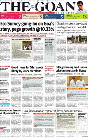 The Goan THE GOAN , Wed, 29 Mar 23