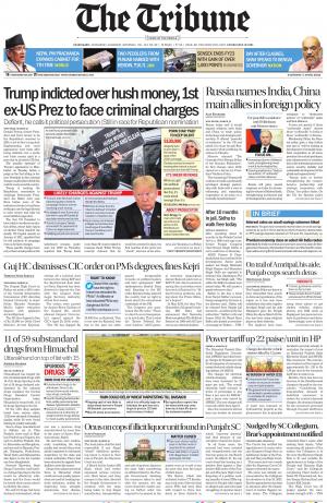 Tribune India The Tribune, Sat, 1 Apr 23