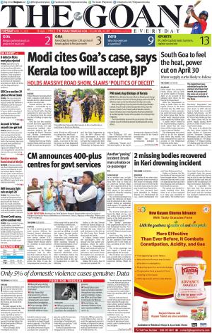 The Goan THE GOAN EVERYDAY, Tue, 25 Apr 23