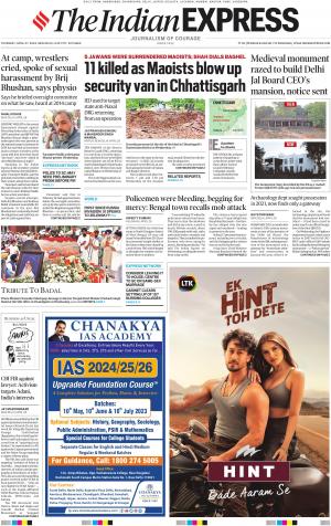 Indian Express Delhi, Thu, 27 Apr 23