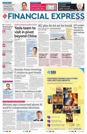 Financial Express Ahmedabad, Wed, 17 May 23
