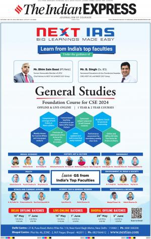 Indian Express Delhi, Sat, 20 May 23