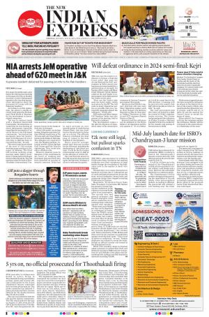 The New Indian Express Group The New Indian Express-Chennai, Mon, 22 May 23