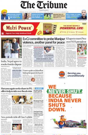 Tribune India The Tribune, Fri, 2 Jun 23