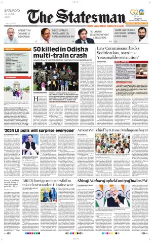 The Statesman Kolkata - The Statesman, Sat, 3 Jun 23