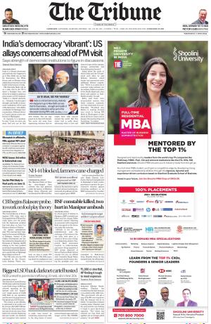Tribune India The Tribune, Wed, 7 Jun 23