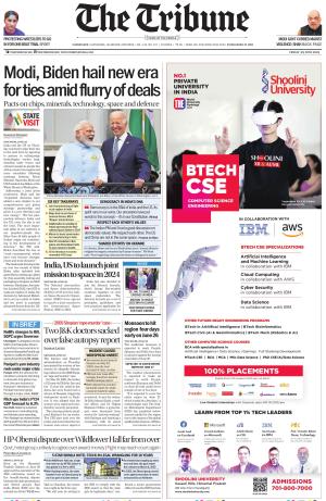 Tribune India The Tribune, Fri, 23 Jun 23