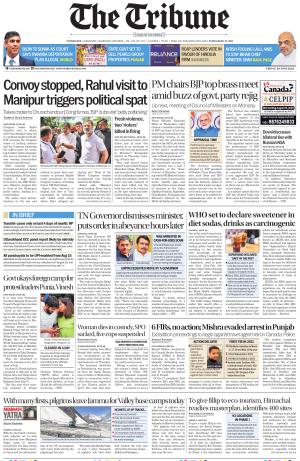 Tribune India The Tribune, Fri, 30 Jun 23