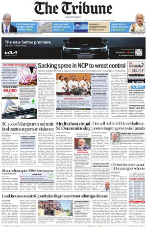 Tribune India The Tribune, Tue, 4 Jul 23