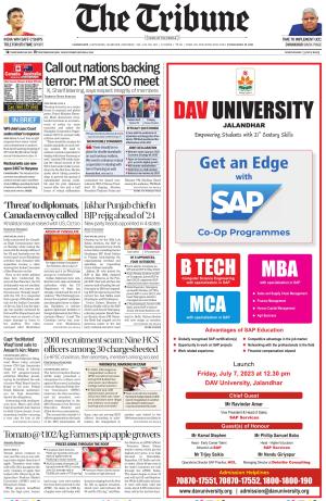 Tribune India The Tribune, Wed, 5 Jul 23
