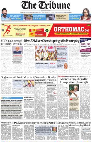 Tribune India The Tribune, Thu, 6 Jul 23