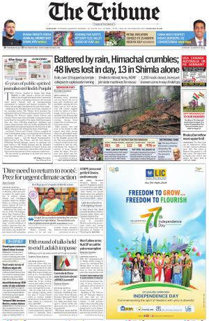 Tribune India The Tribune, Tue, 15 Aug 23