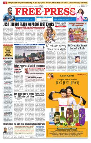 Free Press Journal Free Press - Indore Epaper Edition, Sat, 23 Sep 23