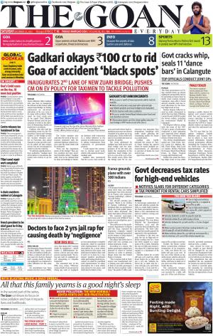 THE GOAN e-newspaper in English by The Goan