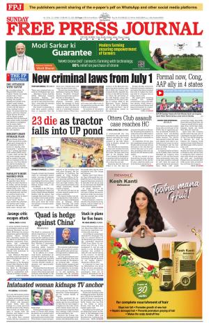 Free Press - Mumbai Epaper Edition e-newspaper in English by Free Press ...