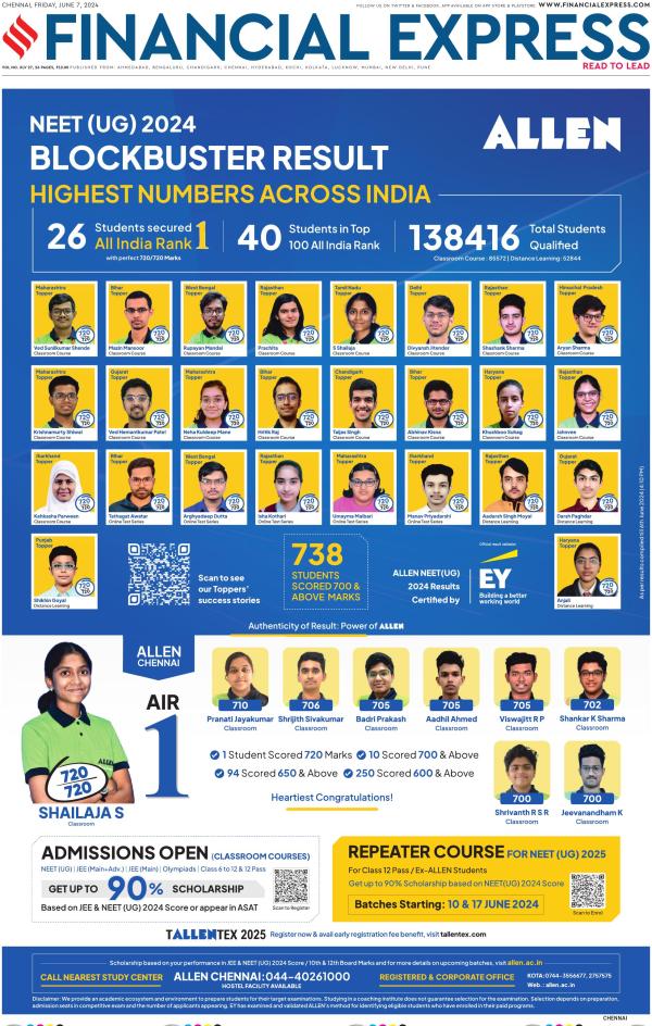 Financial Express Epaper: English E-paper, Today's Business Newspaper ...