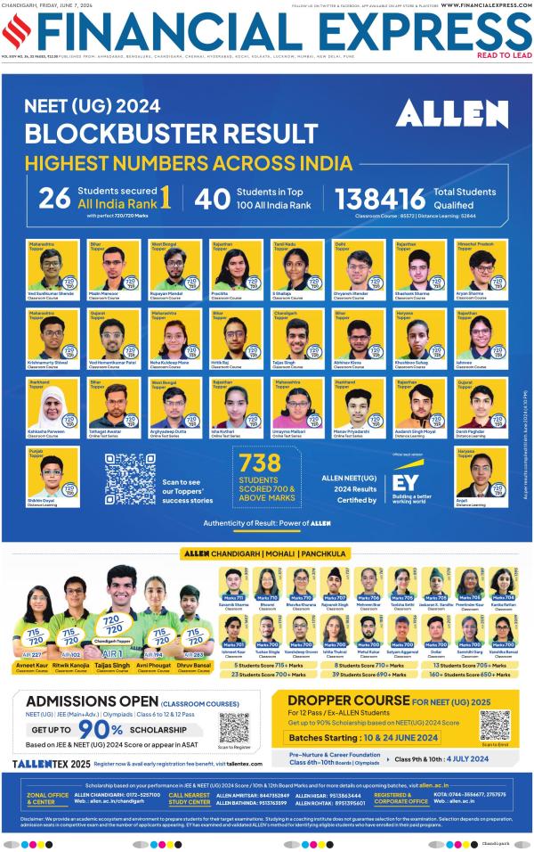 Financial Express Epaper: English E-paper, Today's Business Newspaper ...