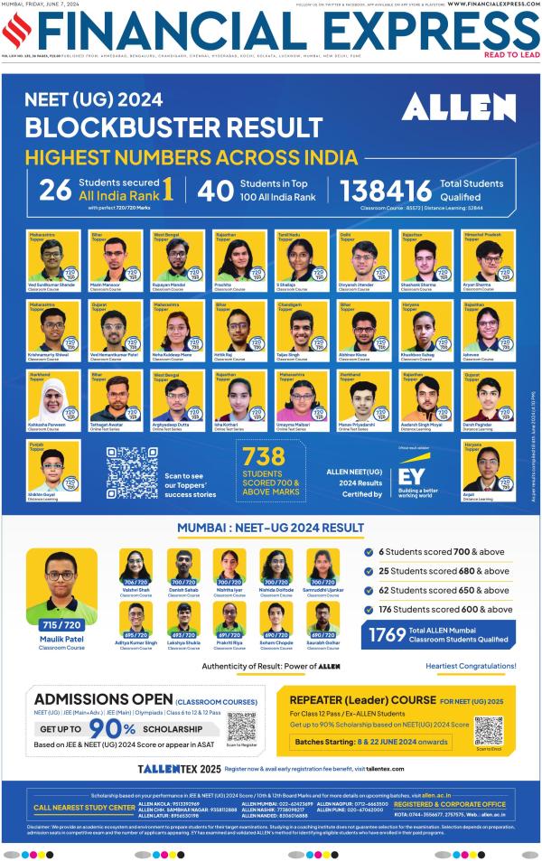 Financial Express Epaper: English E-paper, Today's Business Newspaper ...