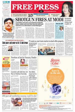 Free Press Journal Free Press - Indore Epaper Edition, Fri, 6 Feb 15